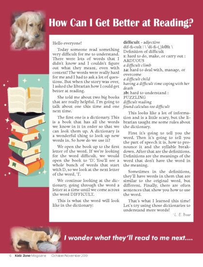 How Can I Read Better? – – Kidz Zone Magazine